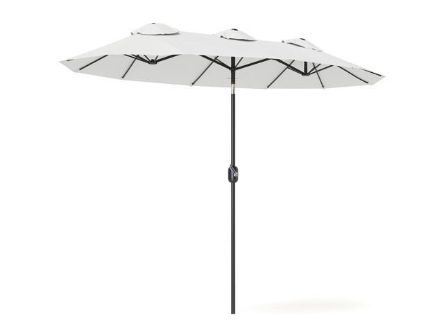 Click here for Aosom Double Sided Patio Umbrella  9.7 Large Outdo... prices