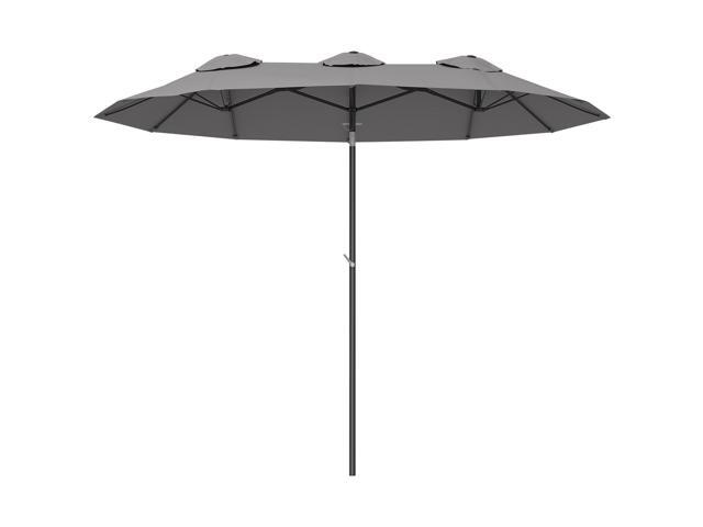 Click here for Aosom Double Sided Patio Umbrella  9.7 Large Outdo... prices