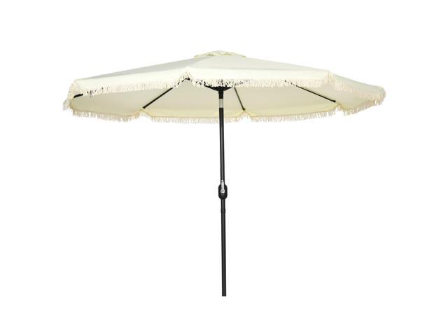 Click here for Aosom 9 ft Cantilever Umbrella with Push Button Ti... prices