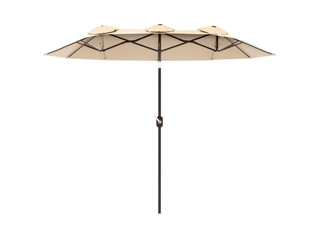 Click here for Aosom Double Sided Patio Umbrella  9.7 Large Outdo... prices