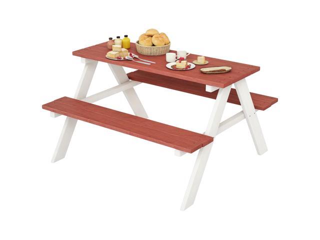 Click here for Aosom Kids Picnic Table Set  Wooden Table & Bench... prices