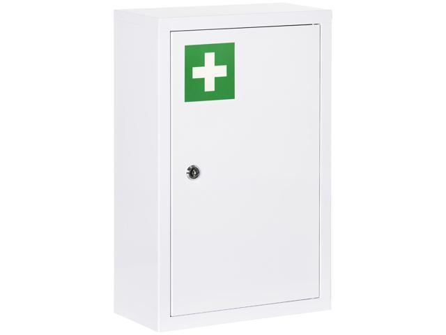 Click here for Aosom 12 x 18 Lockable Medicine Cabinet  3 Tier St... prices