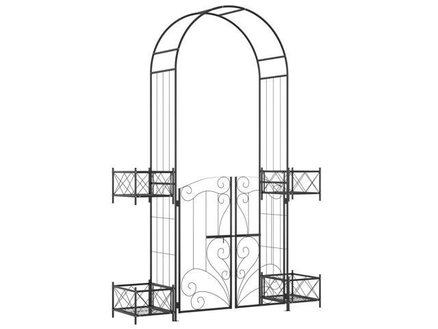 Click here for Aosom 7 Garden Arch Arbor  Metal Arch Trellis with... prices
