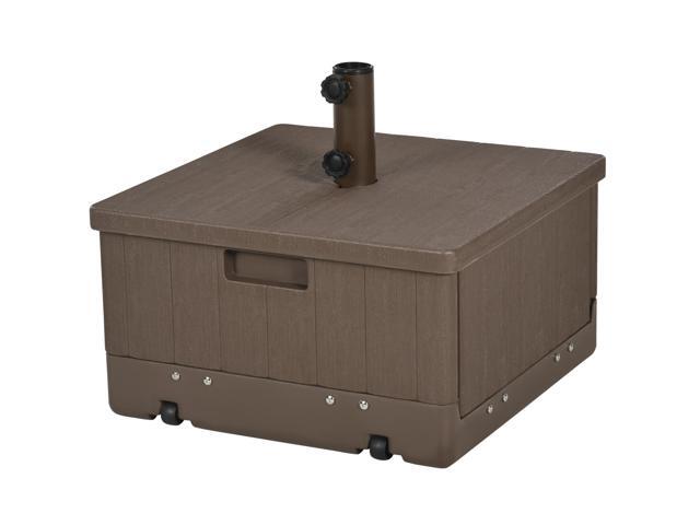 Click here for Aosom 3-in-1 Outdoor Umbrella Base  Coffee End Tab... prices