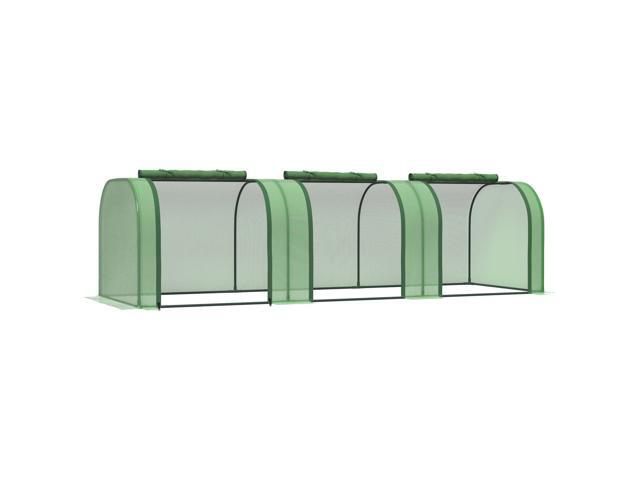 Click here for Aosom 9.7 L x 3 W x 2.5 H Portable Tunneled Greenh... prices