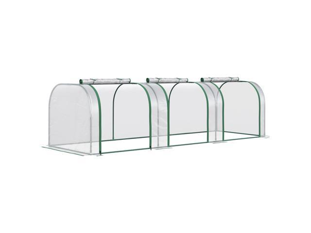 Click here for Aosom 9.7 L x 3 W x 2.5 H Portable Tunneled Greenh... prices