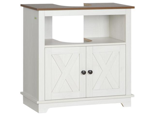 Click here for Aosom Modern Farmhouse Bathroom Sink Cabinet  Pede... prices