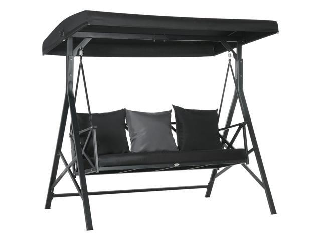 Click here for Aosom 3-Seat Patio Swing Chair  Porch Swing Glider... prices