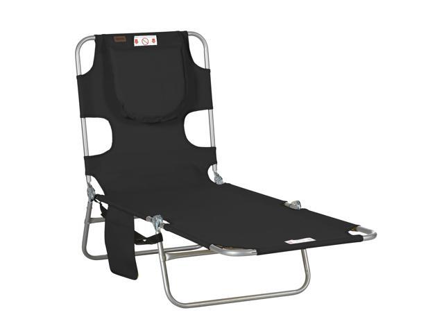 Click here for Aosom Tanning Chair with Face Hole  5-Level Adjust... prices