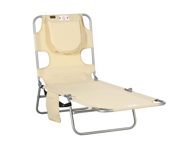 Click here for Aosom Tanning Chair with Face Hole  5-Level Adjust... prices