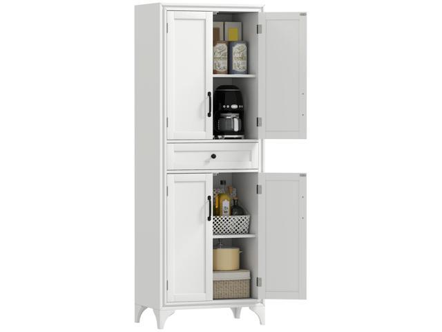 Click here for Aosom 67 4-Door Kitchen Pantry with Drawer and Adj... prices