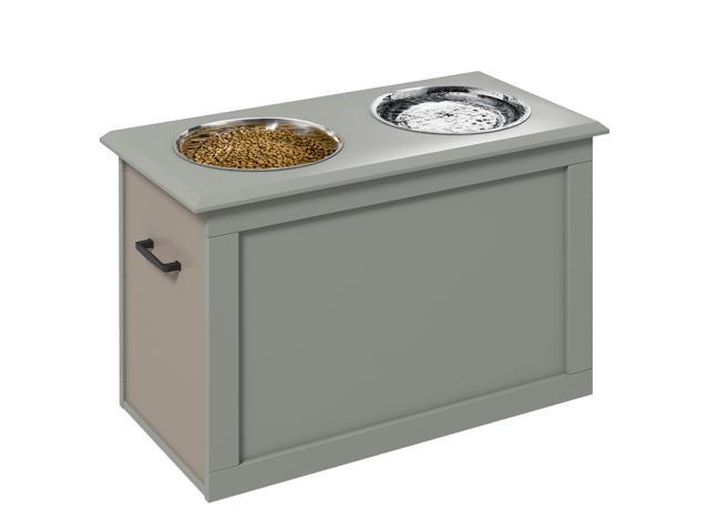 Click here for Aosom Raised Pet Feeding Storage Station with 2 St... prices