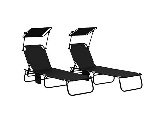 Click here for Aosom Folding Chaise Lounge Pool Lounge Chairs Set... prices