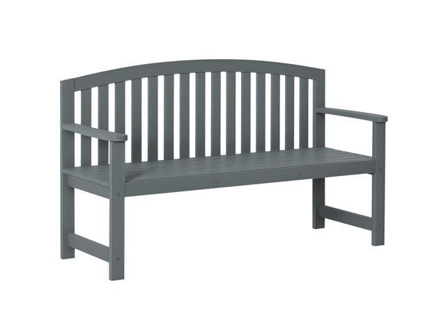 Click here for Aosom 56 Outdoor Wood Bench  2-Seater Garden Bench... prices