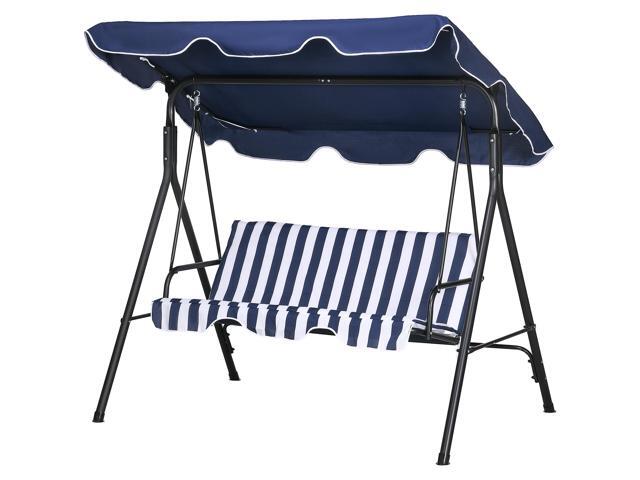 Click here for Aosom 3-Seat Outdoor Patio Swing Chair with Cushio... prices