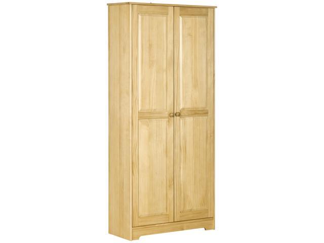 Click here for Aosom 67 Pinewood Kitchen Pantry Storage Cabinet... prices