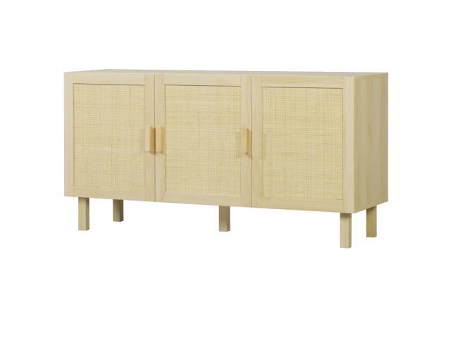 Click here for Aosom Boho Kitchen Cabinet  Buffet Cabinet with 3... prices