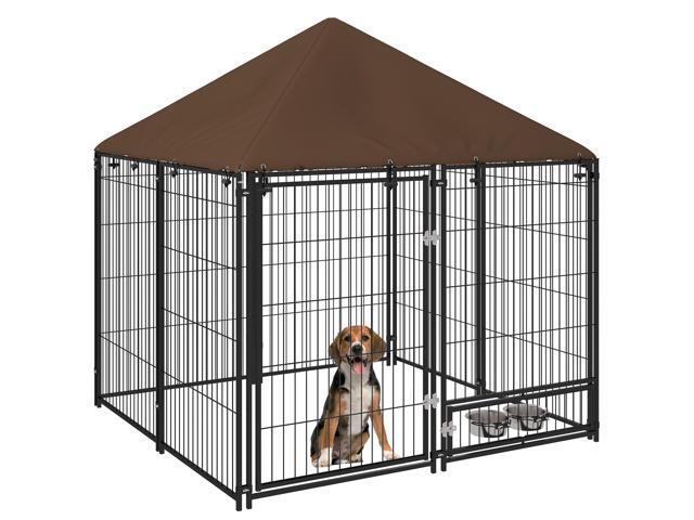 Click here for Aosom Outside Dog Kennel  4.6 x 4.6 x 5 Puppy Play... prices
