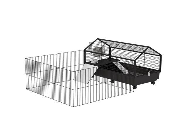 Click here for Aosom Small Animal Playpen Cage with Rolling Caste... prices