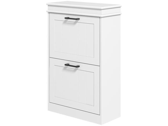 Click here for Aosom Modern Shoe Storage Cabinet with 2 Flip Draw... prices