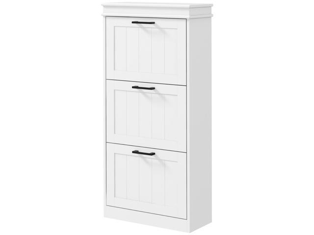Click here for Aosom Modern Shoe Storage Cabinet with 3 Flip Draw... prices