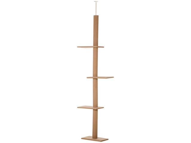 Click here for Aosom Floor-to-Ceiling Cat Tree Cat Climbing Tower... prices