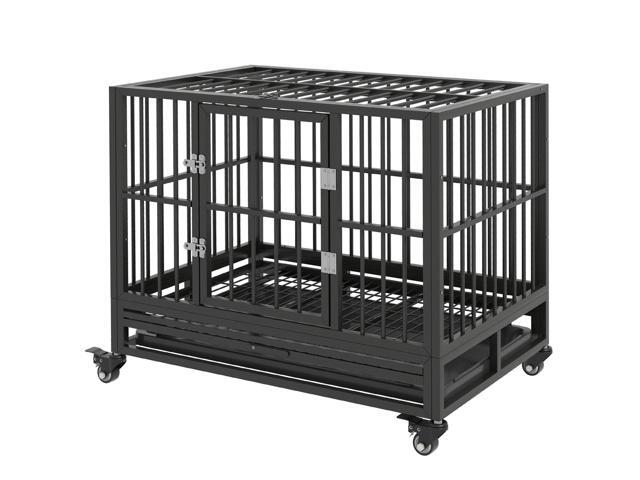Click here for Aosom 36 Heavy Duty Dog Crate Metal Cage Kennel wi... prices