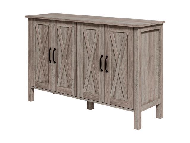 Click here for Aosom Sideboard Buffet with 4 Barn Doors and 2 Adj... prices