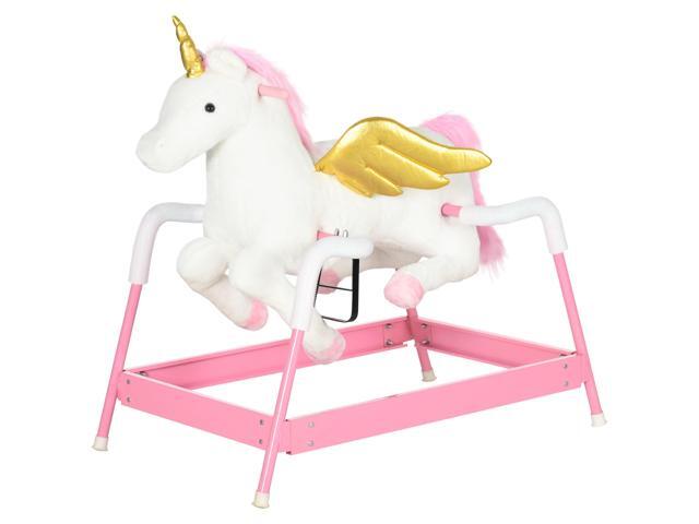 Click here for AosomQaba Kids Spring Rocking Horse Unicon  Ride o... prices