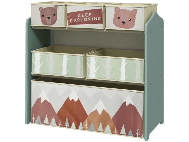 Click here for AosomQaba Toy Organizer with 6 Storage Bins  25 x... prices