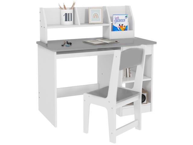 Click here for AosomQaba Kids Desk and Chair Set with Storage  St... prices
