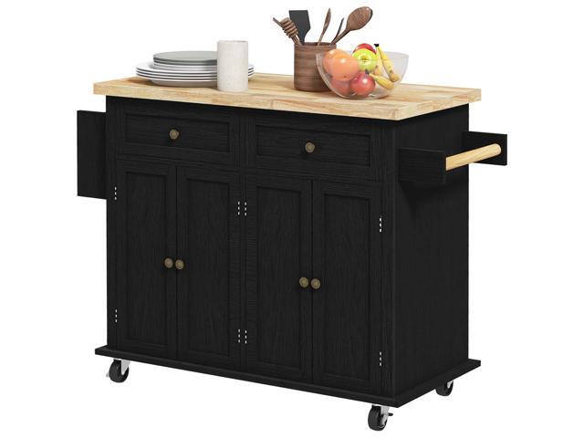 Click here for Aosom Modern Rolling Kitchen Island Cart with Spic... prices