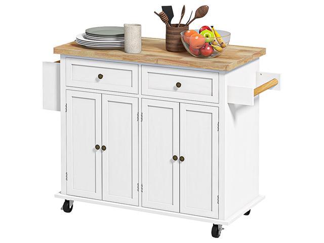 Click here for Aosom Modern Rolling Kitchen Island Cart with Spic... prices