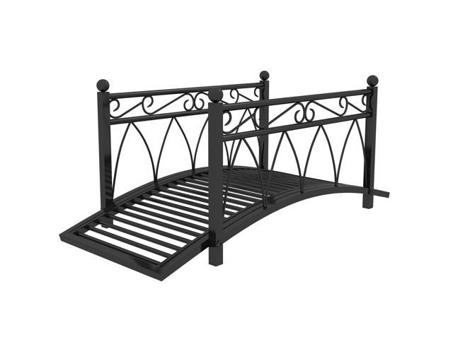 Click here for Aosom 3.3 Metal Arch Zen Garden Pond Bridg with Sa... prices