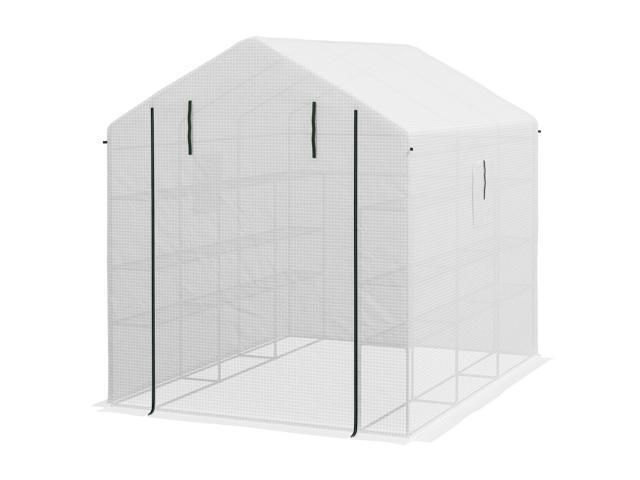 Click here for Aosom 8 x 6 x 7 Portable Walk in Greenhouse with M... prices