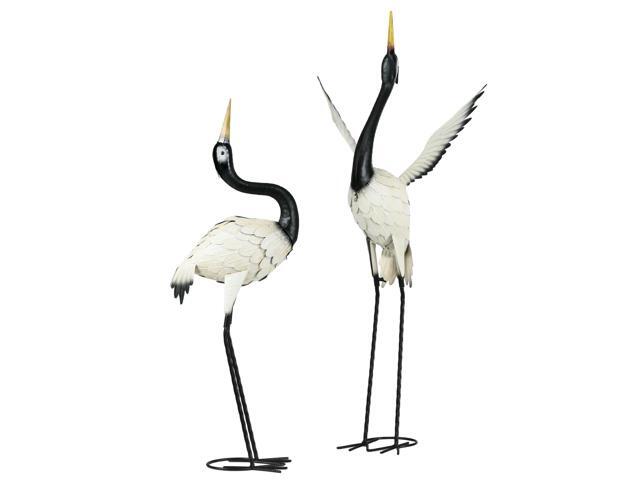 Click here for Aosom Set of 2 Garden Sculptures  Heron Garden Sta... prices