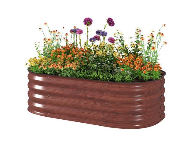 Click here for Aosom 3.4 x 2 x 1 Galvanized Raised Garden Bed Kit... prices