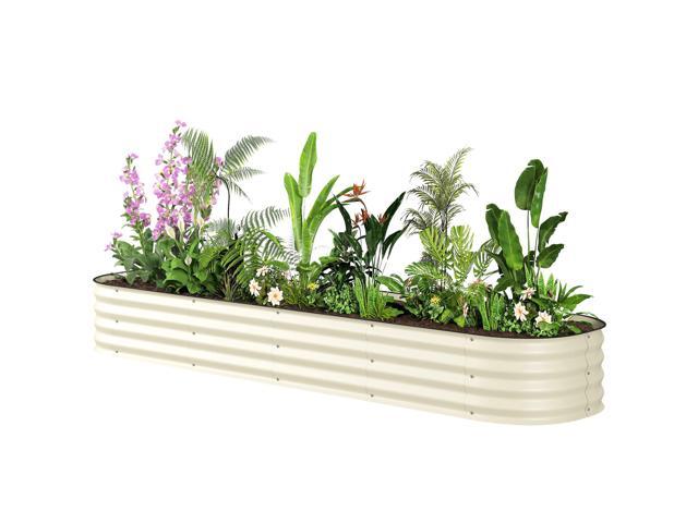 Click here for Aosom 7.9 x 2 x 1 Galvanized Raised Garden Bed Kit... prices