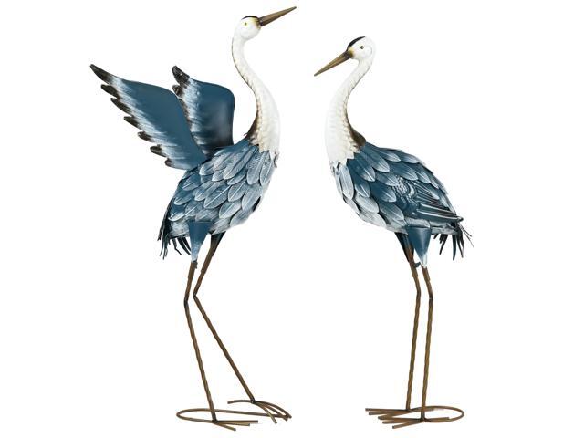 Click here for Aosom Set of 2 Garden Sculptures  Heron Garden Sta... prices