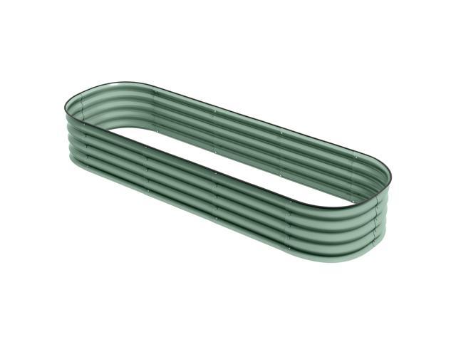 Click here for Aosom 6.4 x 2 x 1 Galvanized Raised Garden Bed Kit... prices