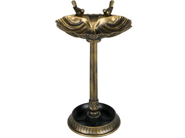 Click here for Aosom 32 Antique Bird Bath Decorative Birdbath Bir... prices