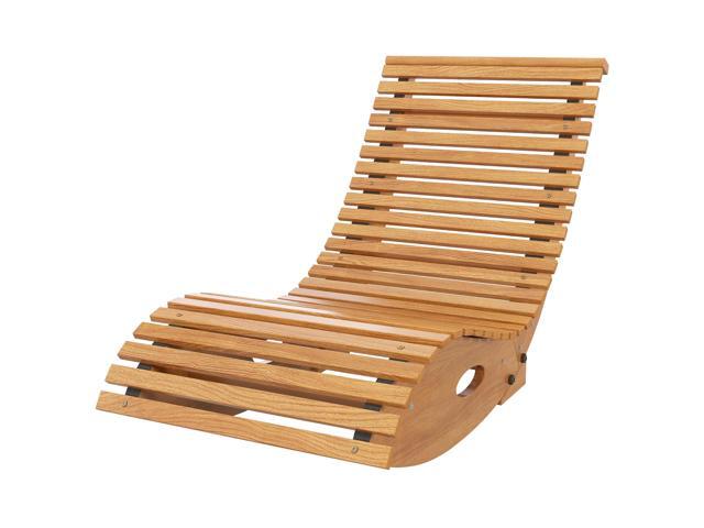 Click here for Aosom Outdoor Rocking Chair w/ Slatted Seat  Woode... prices