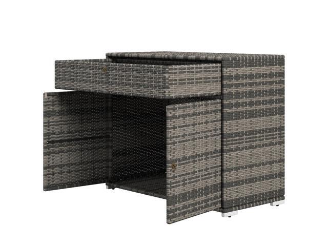 Click here for Aosom Outdoor Storage Cabinet  Waterproof PE Ratta... prices