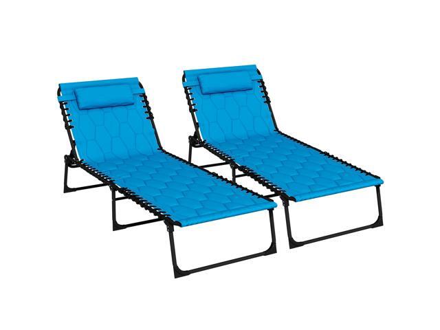 Click here for Aosom Folding Chaise Lounge Set with Reclining Bac... prices