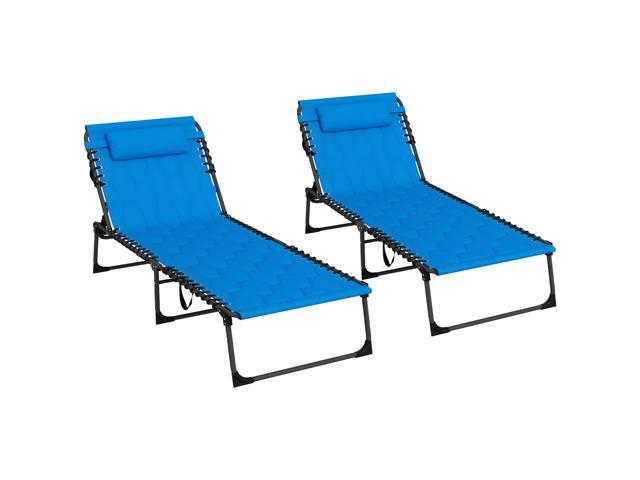 Click here for Aosom Folding Chaise Lounge Set with Reclining Bac... prices