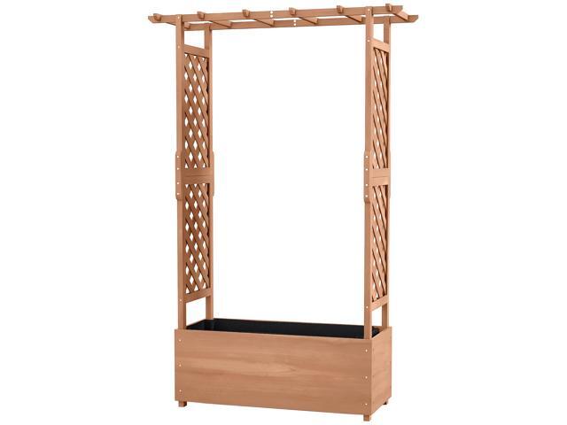 Click here for Aosom Raised Garden Bed with Trellises and Roof fo... prices