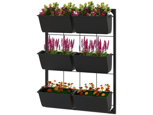 Click here for Aosom 3-Tier Hanging Planter with 6 Pots for Indoo... prices
