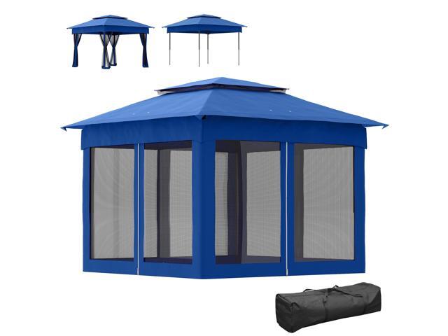 Click here for Aosom Outdoor Patio Pop Up Canopy Gazebo Shelter w... prices