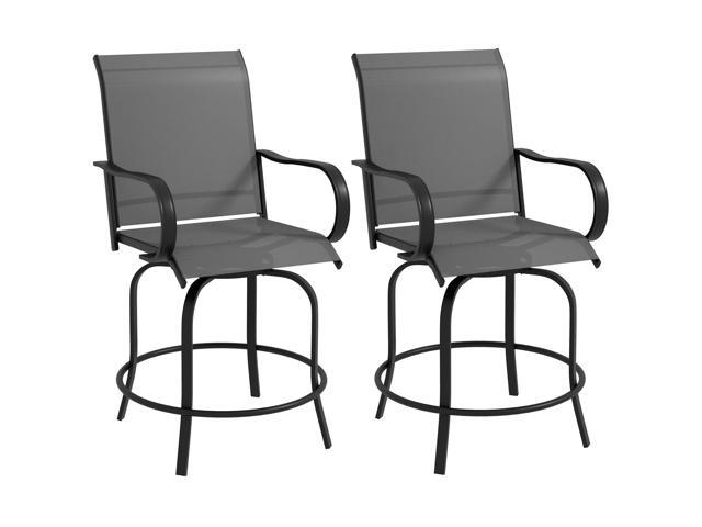 Click here for Aosom Outdoor Bar Stools Set of 2  360Â° Swivel Ba... prices