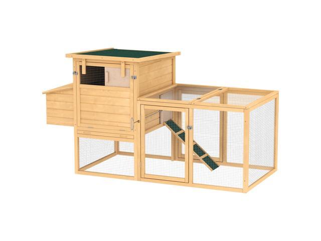 Click here for Aosom 75 Wooden Chicken Coop with Nesting Box  Rem... prices